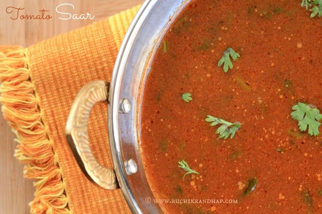 Tomato Saar (with Cumin & Pepper) ~ Spicy & Watery Tomato Soup - Ruchik ...