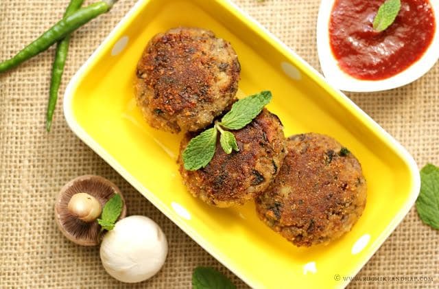 Mushroom Cutlets - Ruchik Randhap