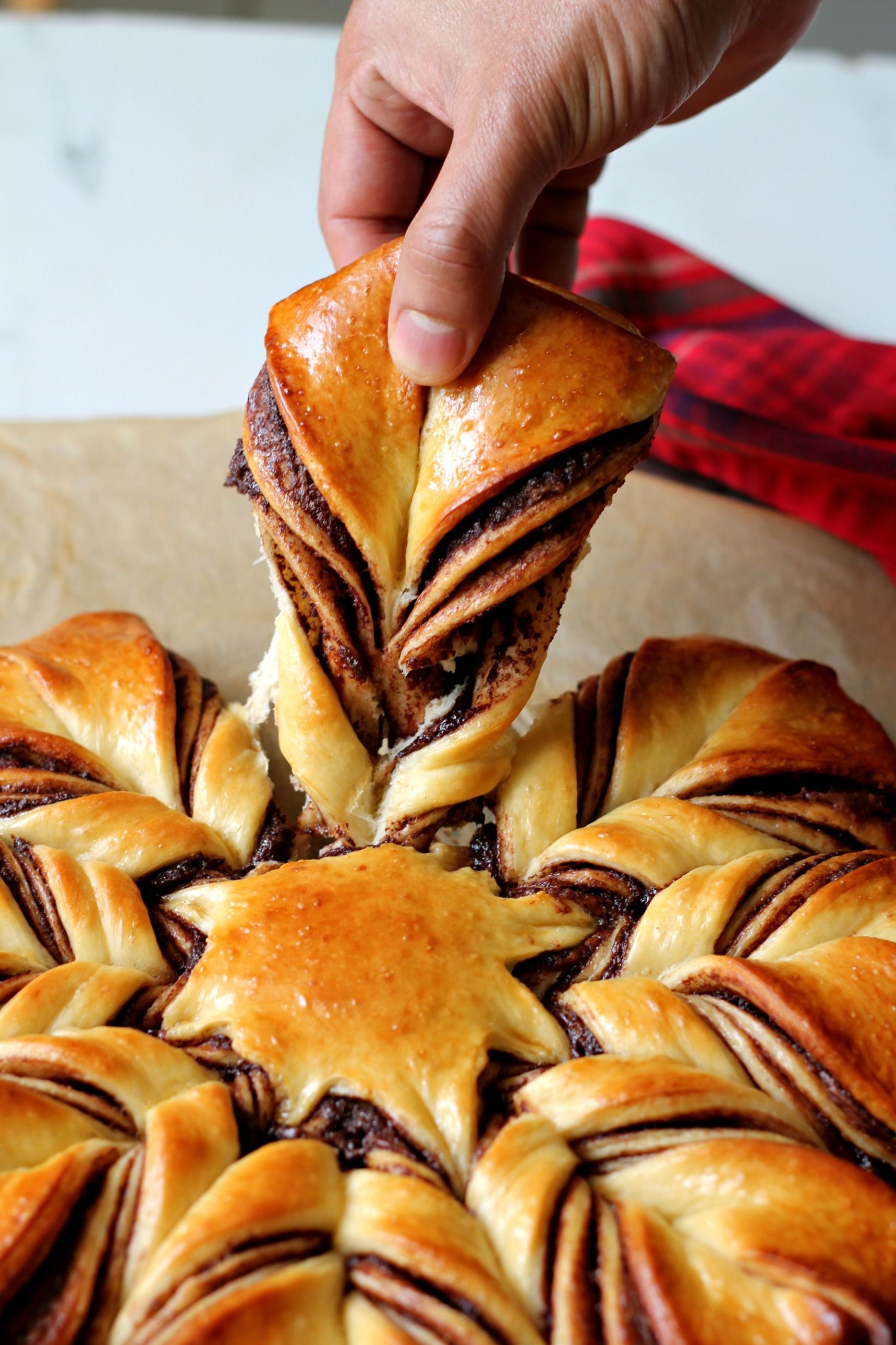 Nutella Flower Bread - Ruchik Randhap