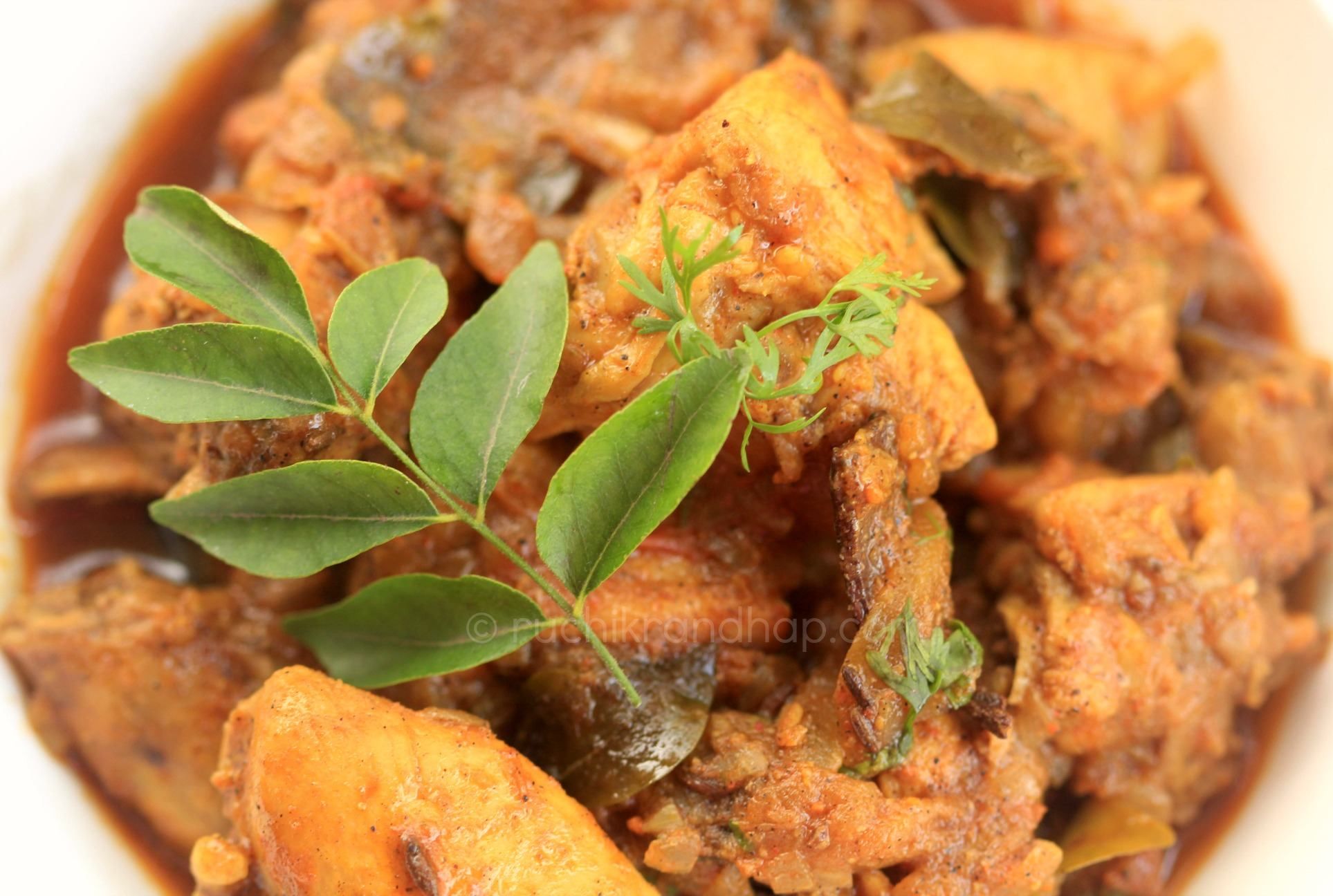 Chicken Peralan ~ Kerala Style Chicken Masala Roast - Ruchik Randhap