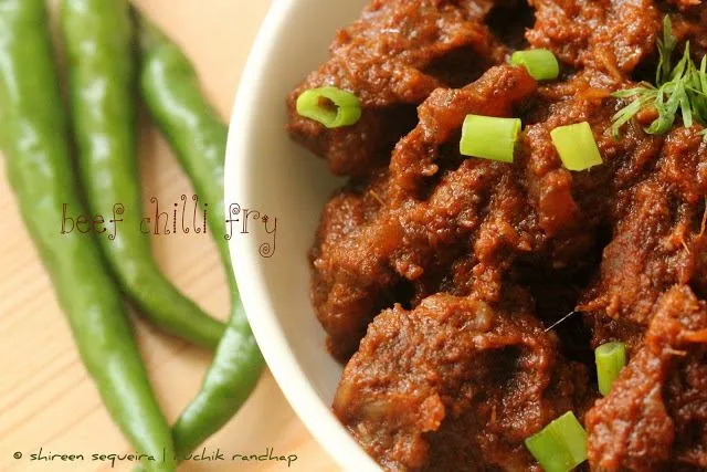 Beef Chilli Fry - Ruchik Randhap