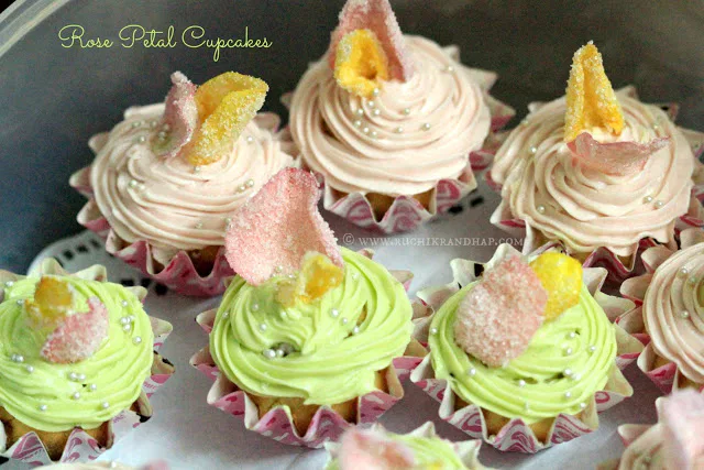Rose Petal Cupcakes Ruchik Randhap