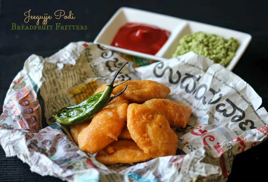 Breadfruit Fritters | Jeegujje Podi / Devichya Gujyache Podi ...